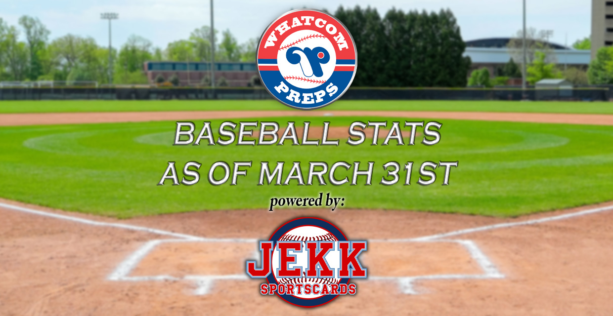 2024 Baseball Stat Leaders - As of 3/31 - Whatcom County High School Sports